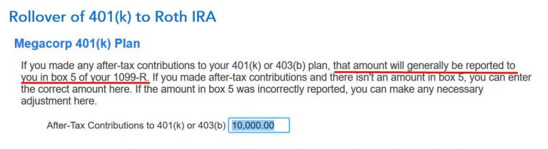 How To Enter 2021 Mega Backdoor Roth in TurboTax (Updated)
