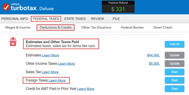 How to Enter 2024 Foreign Tax Credit Form 1116 in TurboTax