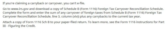How to Enter 2024 Foreign Tax Credit Form 1116 in H&R Block