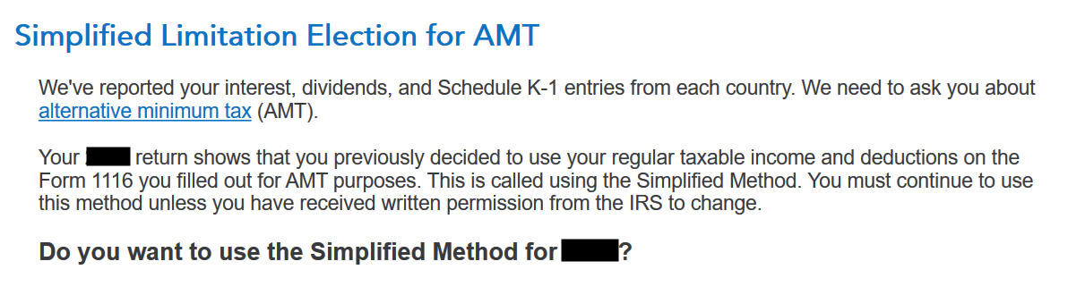 How to Enter Foreign Tax Credit Form 1116 in TurboTax