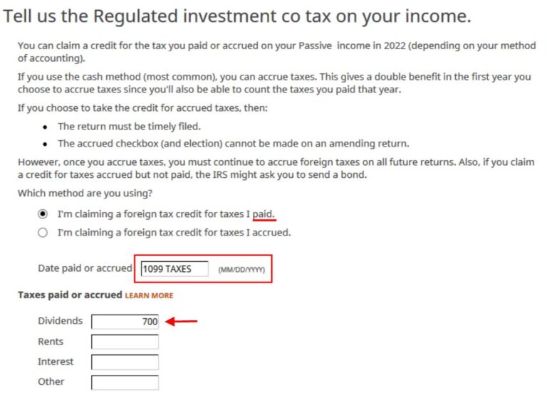 How to Enter 2024 Foreign Tax Credit Form 1116 in H&R Block