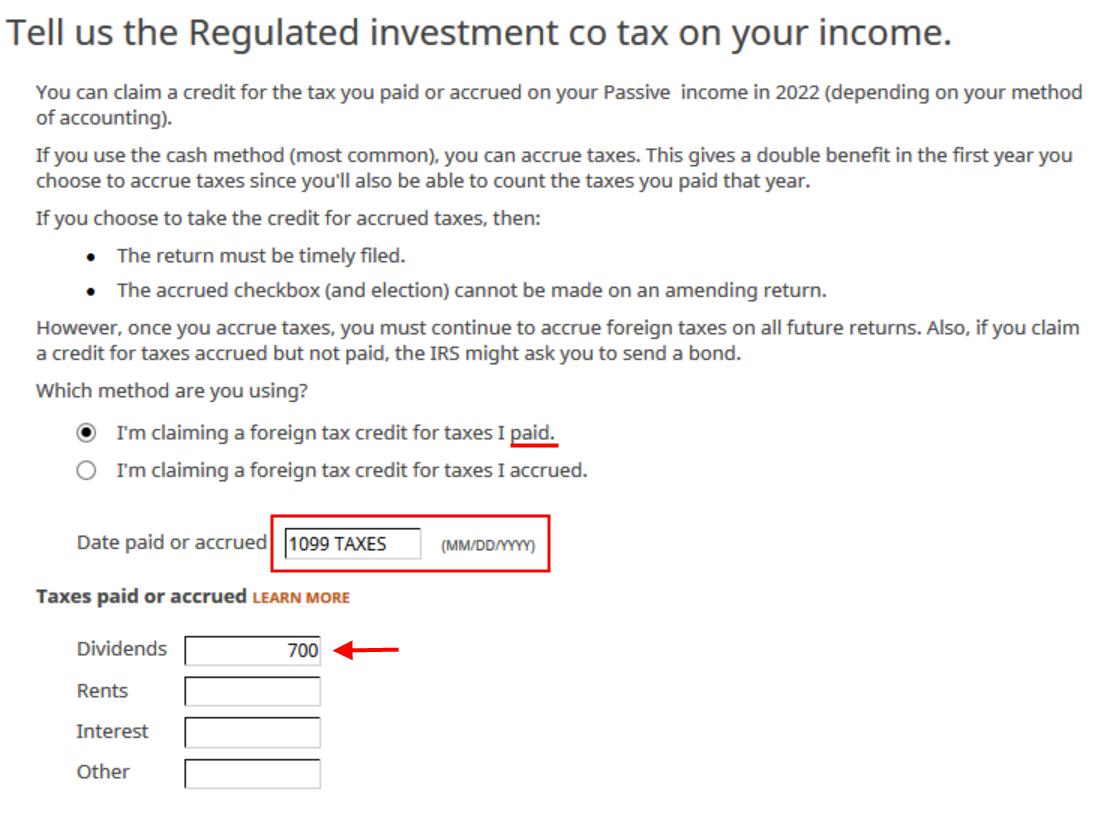 How to Enter 2024 Foreign Tax Credit Form 1116 in H&R Block
