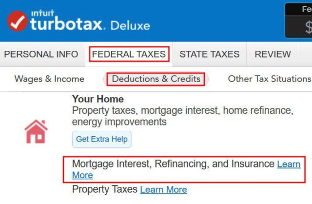2024 Mortgage Interest Limit in TurboTax, H&R Block, FreeTaxUSA