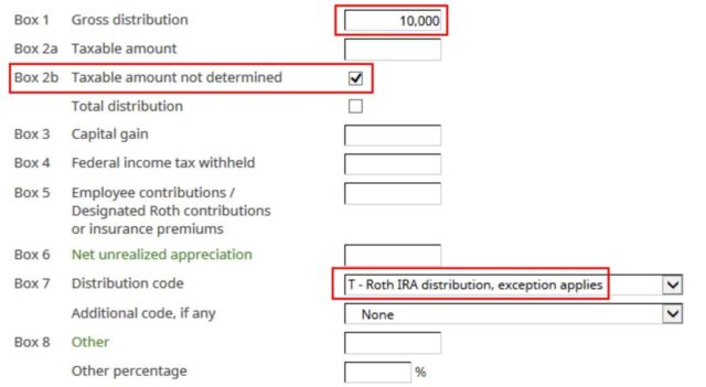 Roth IRA Withdrawal After 59-1/2 in TurboTax and H&R Block