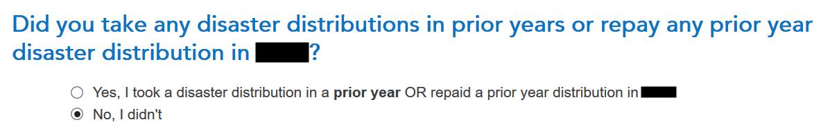 Roth IRA Withdrawal After 59-1/2 in TurboTax and H&R Block