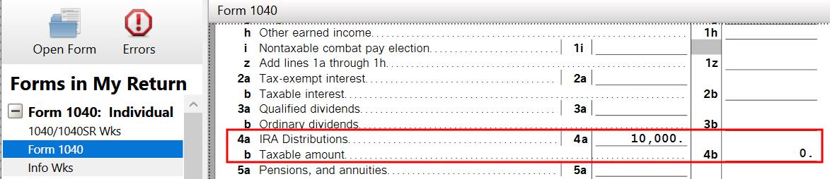 Roth IRA Withdrawal After 59-1/2 in TurboTax and H&R Block