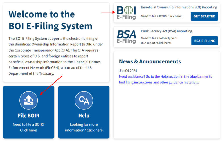 File FinCEN BOI Report for Your LLC or S-Corp