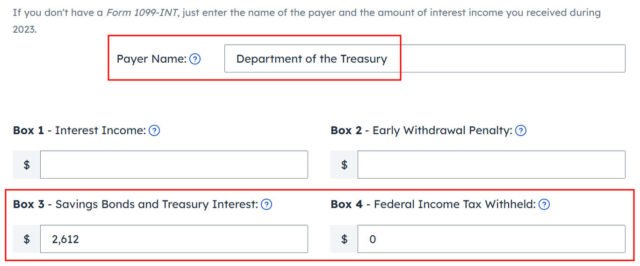 I Bonds Interest in TurboTax, H&R Block, FreeTaxUSA