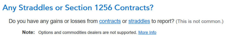 Taxes on Box Spread Trades in TurboTax, H&R Block, FreeTaxUSA