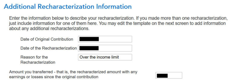 Backdoor Roth in TurboTax: Recharacterize & Convert, Same Year