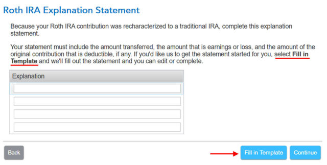 Split-Year Backdoor Roth IRA in TurboTax, Year 1