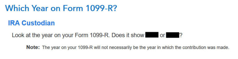 Split-Year Backdoor Roth IRA in TurboTax, Year 2