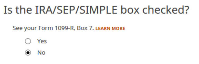 Split-Year Backdoor Roth IRA in H&R Block, Year 2