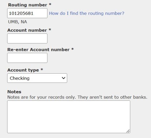How to Link An Account to Bank of America for ACH Push